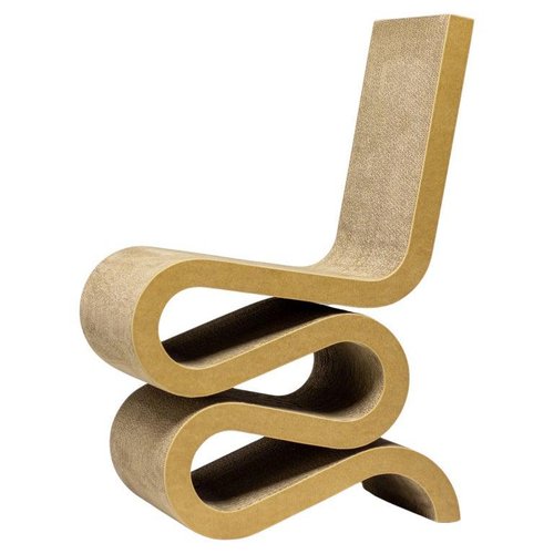 Silla auxiliar Easy Edges Wiggle de Frank Gehry en venta en Pamono
