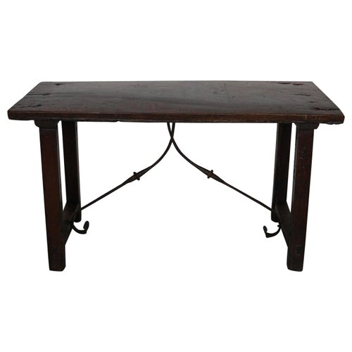 18th Century Spanish Rustic Farmhouse Chestnut Console Table for sale ... 18th Century Spanish Rustic Farmhouse Chestnut Console Table for sale ...