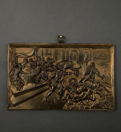 Antique Bronze Bas-Relief for sale at Pamono