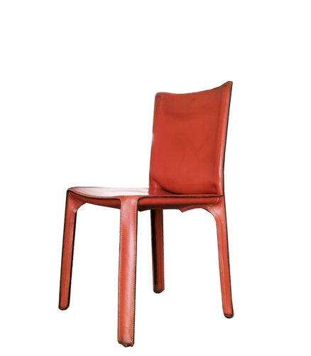 Sedia modello 412 in pelle di Mario Bellini per Cassina, 1978 in ...