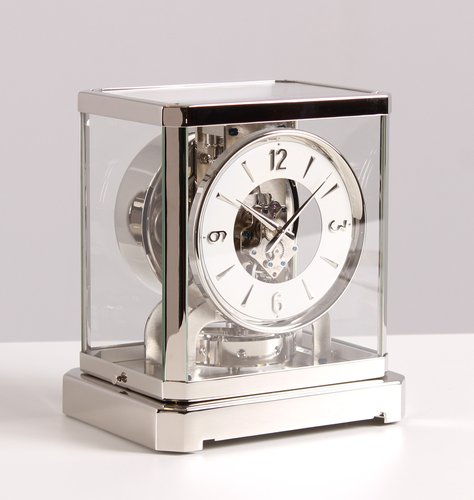 Nickel-Plated Atmos Clock, 1950s for sale at Pamono