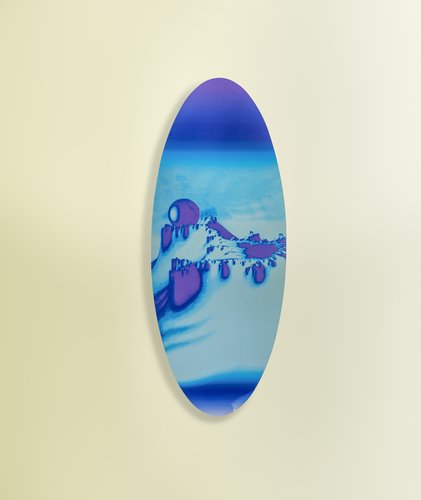 Mandelbort Mirror Wall Panel by Dino Gavina, 1990s for sale at Pamono