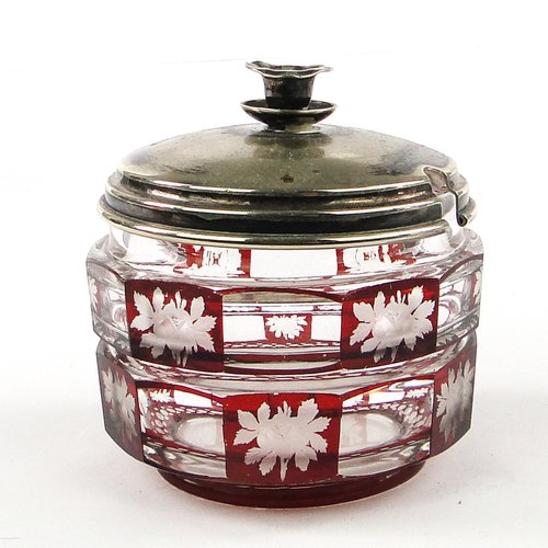 Art Nouveau Bohemian Jam Bowl, 1900s for sale at Pamono