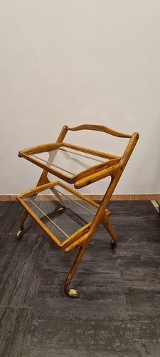 Ash Trolley with Removable Trays by Cesare Lacca, 1950s for sale at Pamono
