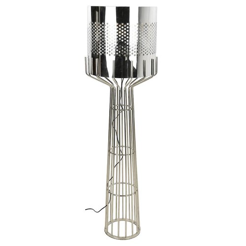 Large Vintage Stainless Steel Lamp for sale at Pamono