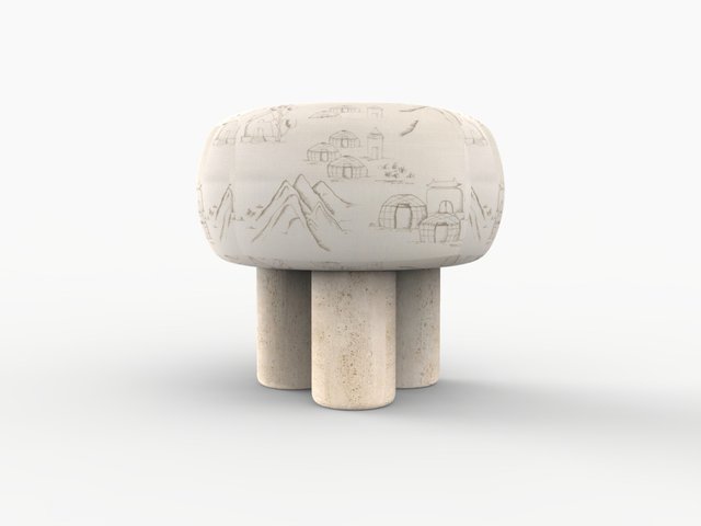 Hygge Pouf by Saccal for sale at Pamono