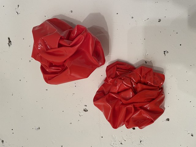 Mark Paron, Crinkle Sculptures, 1997, Vinyl, Set of 3 for sale at Pamono
