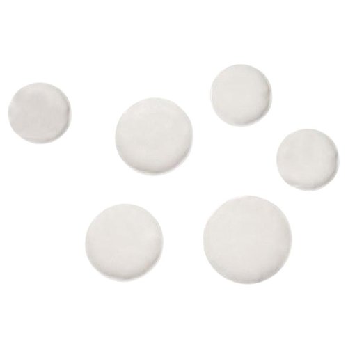 White Matt Pin Wall Decor by Zieta, Set of 6 for sale at Pamono