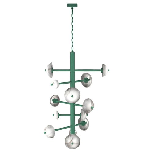 Apollo Freedom Green Metal Chandelier by Alabastro Italiano for sale at ...
