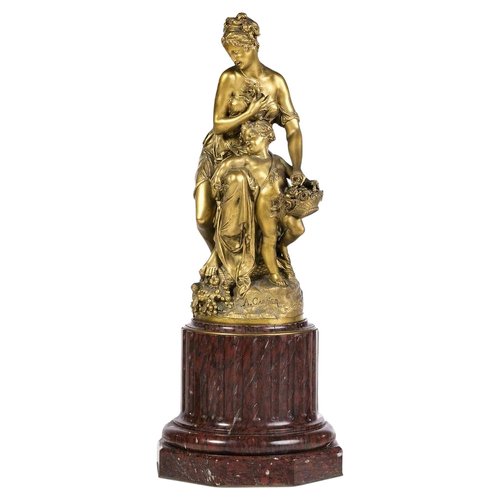 Albert Carrier-Belleuse Allegory Sculpture for sale at Pamono