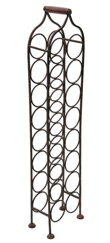 Vintage Wrought Iron Wine Rack, 1920 for sale at Pamono
