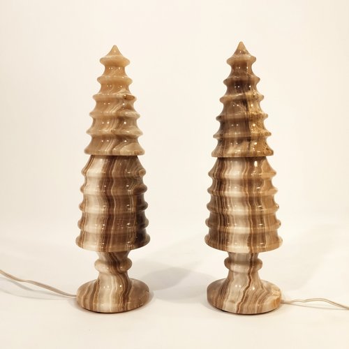 Vintage Italian Table Lamps of Ónix, 1960s, Set of 2 for sale at Pamono