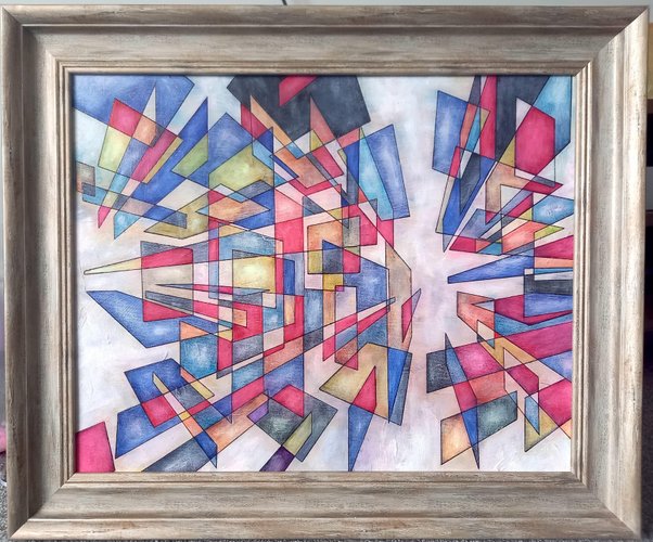 Christopher Barrow, Perspectives 1, 2024, Oil on Board for sale at Pamono