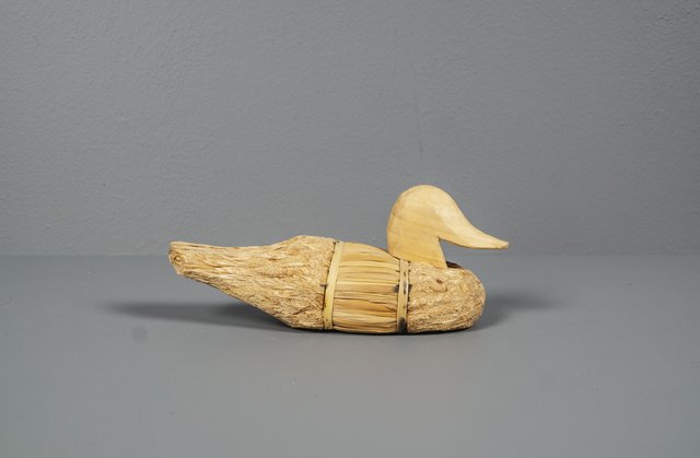 Reed Duck with Wood, 1940s for sale at Pamono