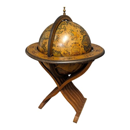 Vintage Terrestrial Globe Bar for sale at Pamono