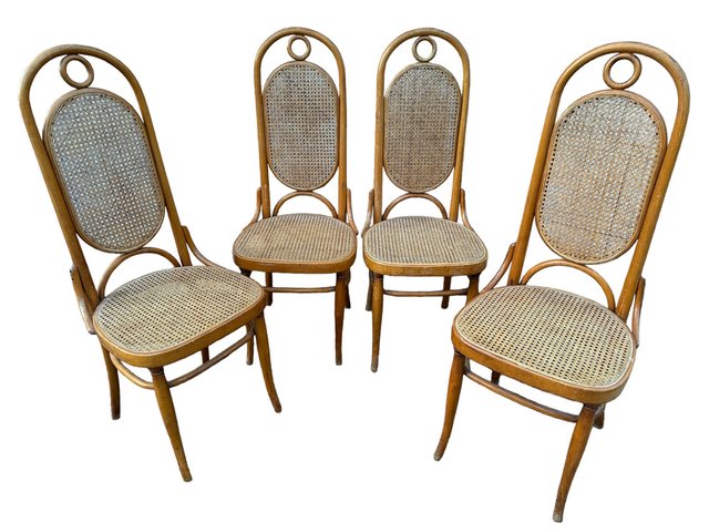 Sedie antiche di Thonet, 1900, set di 4 in vendita su Pamono