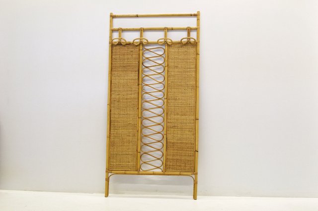 Vintage Wicker Coat Rack, 1960s for sale at Pamono