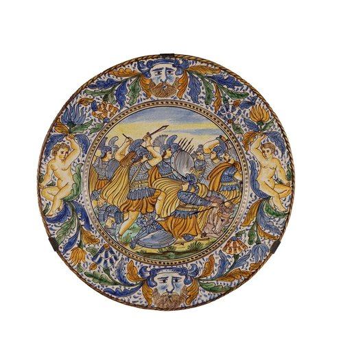Parade Plate in Maiolica for sale at Pamono