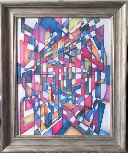 Christopher Barrow, Perspectives 2, 2024, Oil on Board, Framed for sale ...
