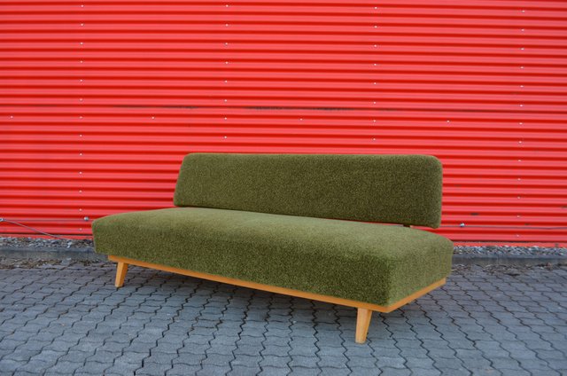 Divan Vintage Mossgreen, 1960s en vente sur Pamono