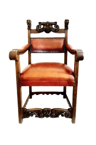 Antique Italian Renaissance Chair, 1850 for sale at Pamono