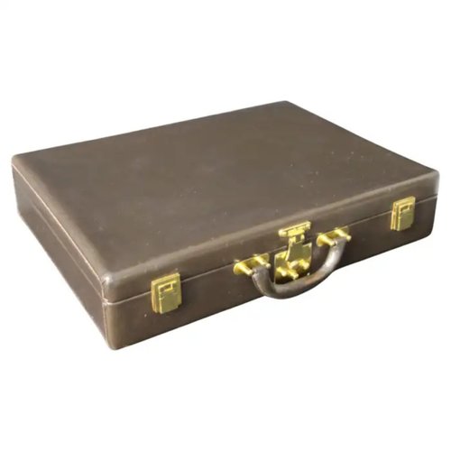 Briefcase in Brown Leather from Hermès, 1980s for sale at Pamono