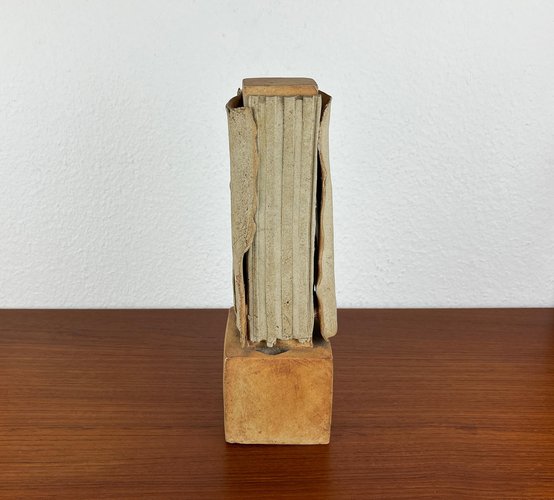Klaus Lehmann, Postmodern Brutalist German Studio Pottery Column Art ...