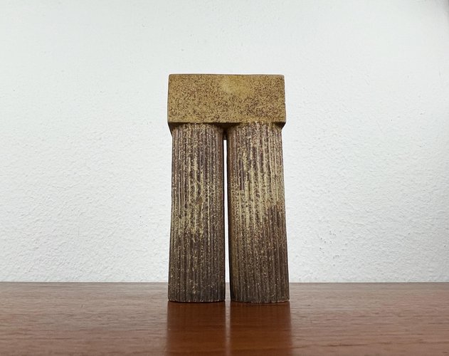 Klaus Lehmann, Postmodern Brutalist German Studio Pottery Column Art ...