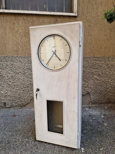 Vintage Pendulum Clock in Wooden Case, 1940s for sale at Pamono