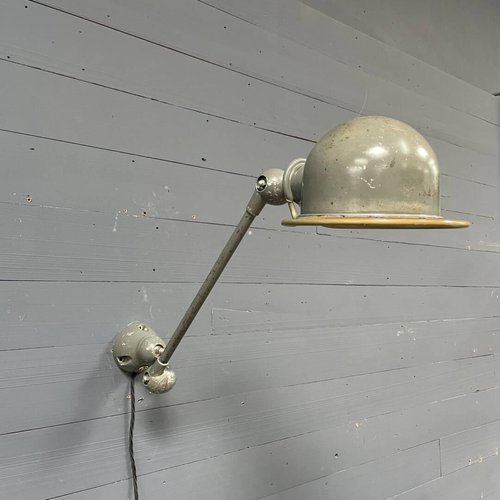 Gray One-Arm Jielde Wall Lamp, 1950s for sale at Pamono