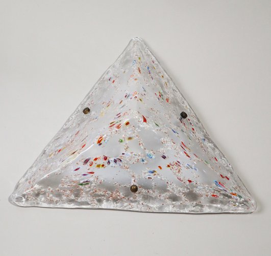 Murano Glass Pyramid Wall Light, 1970s for sale at Pamono