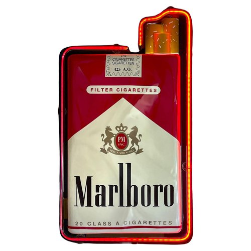 Red Neon Illuminated Advertising Sign from Marlboro, 1990s for sale at ... Red Neon Illuminated Advertising Sign from Marlboro, 1990s for sale at ...
