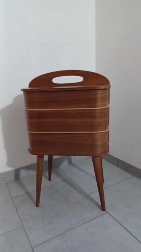 Danish Sewing Box in Teak, 1960s for sale at Pamono