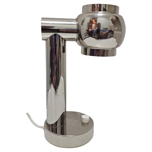 Small Space Age Table Lamp Done in Chrome with Revolving Shade, Italy ...