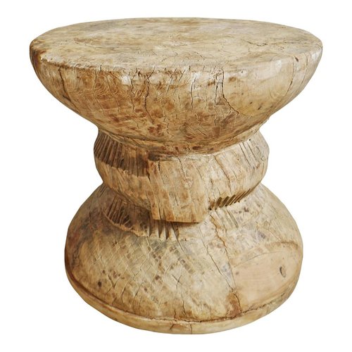 Mid 20th Century Vintage Ukhali Wood Side Table for sale at Pamono