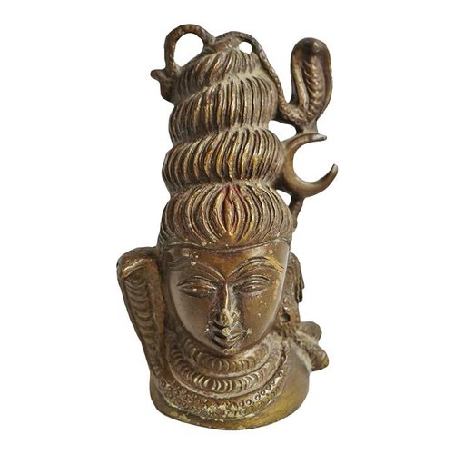 Testa Shiva piccola in bronzo in vendita su Pamono