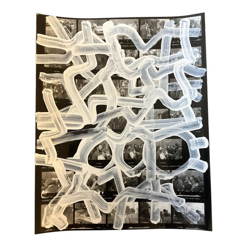 Wayne Cunningham, Abstract Composition, Painting on Proof Sheet, 2000s ...