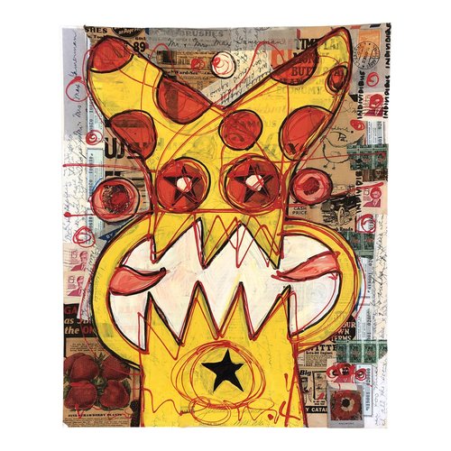 Wayne Cunningham, Goliath, 1980s, Collage on Paper for sale at Pamono