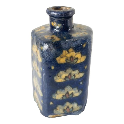 Turkish Pottery Dark Blue Bottle for sale at Pamono