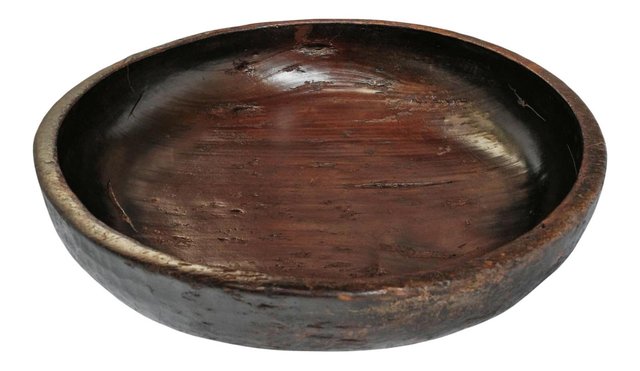Vintage Large Wood Baga Bowl for sale at Pamono
