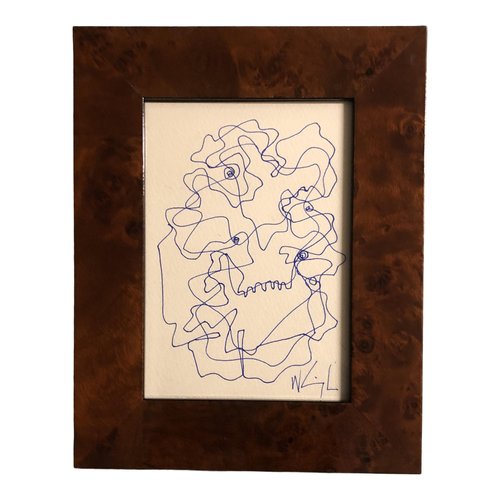 Wayne Cunningham, Abstract Drawing, 1990s, Ink on Paper, Framed for ...