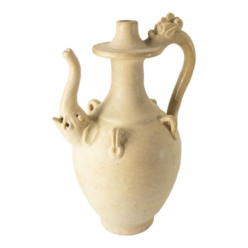 20th Century South East Asian Straw Cream Glazed Tang Pitcher for sale ...
