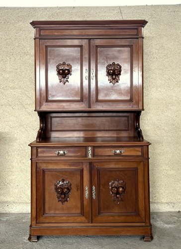 Napoleon III Doppel-Sideboard aus Mahagoni bei Pamono kaufen