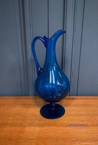 Glass Pitcher in Bluish Glass for sale at Pamono