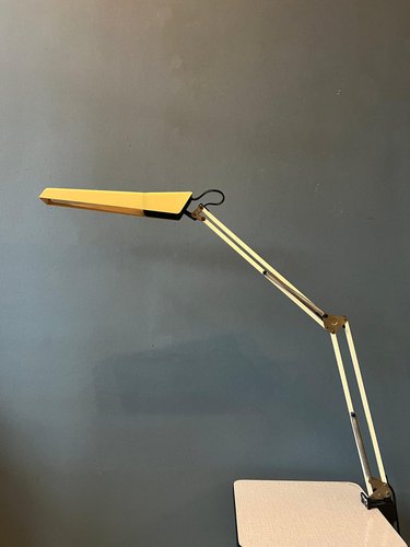 Vintage Office Table Lamp with Clamp Mechanism for sale at Pamono