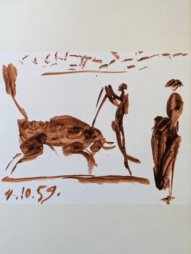 Pablo Picasso Bull Fighter Original Lithograph 1961 For Sale At Pamono