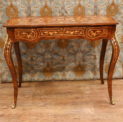 Bureau Louis XVI Bureau Plat Marqueté en vente sur Pamono