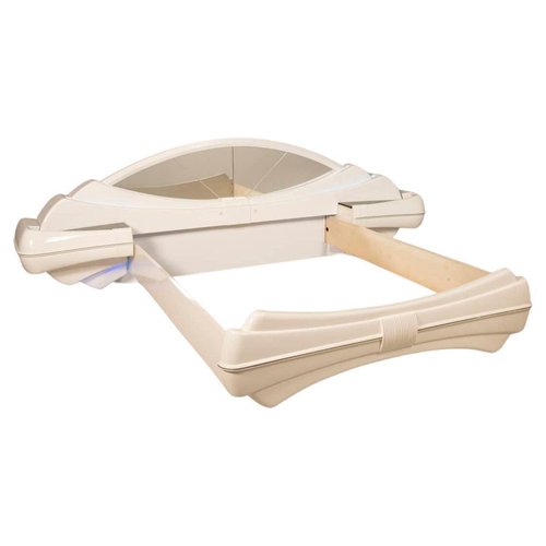 Lit Space Age en Bois Laqué Blanc de DBM Italia, 1970s en vente sur Pamono