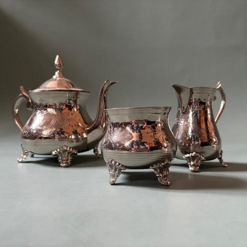 Silver Jug set, Set of 3 for sale at Pamono