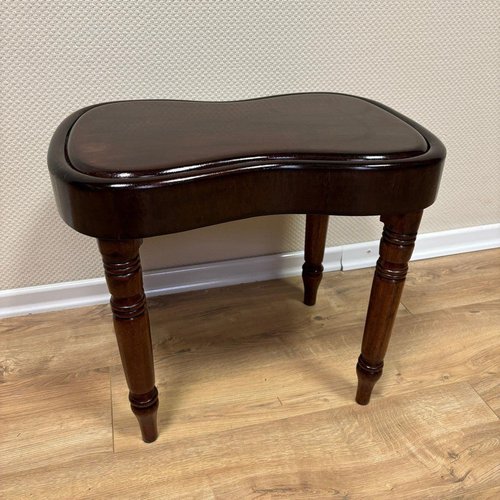 English Kidney Shaped Stool in Mahogany, Set of 2 for sale at Pamono